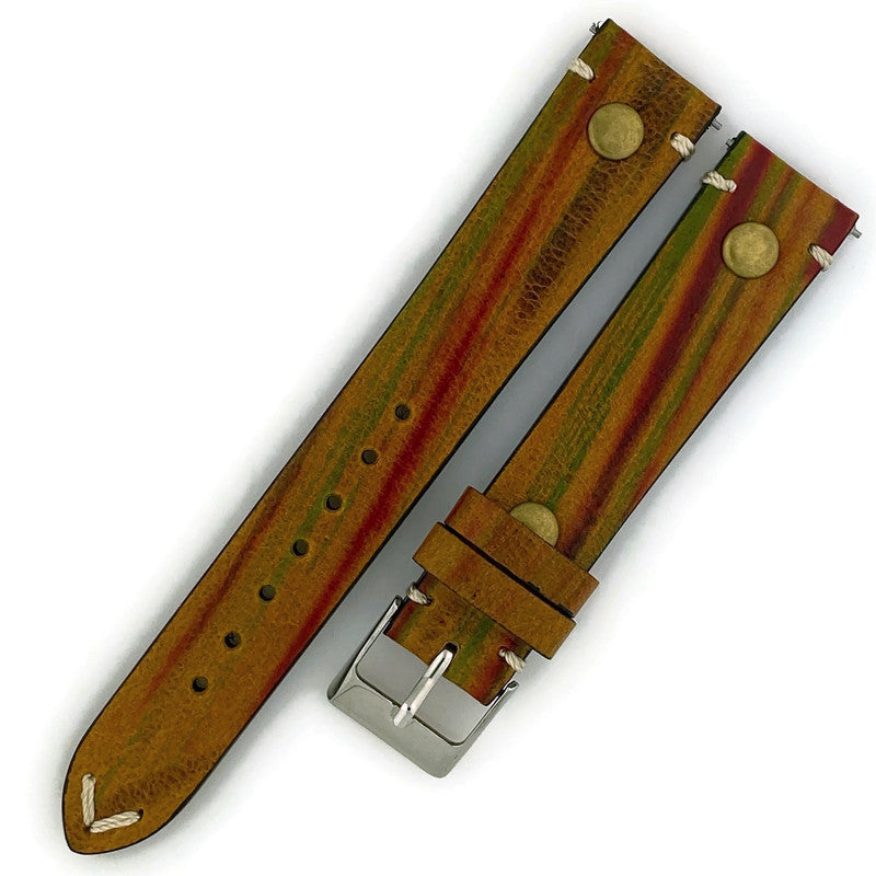 18MM Wax Multi color Leather Watch Band – Paternoster Designs